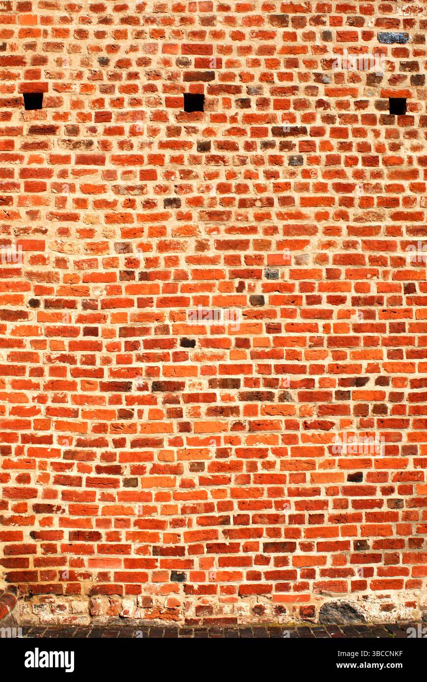 Structure of Time – Brick Wall of a Church Stock Photo - Alamy