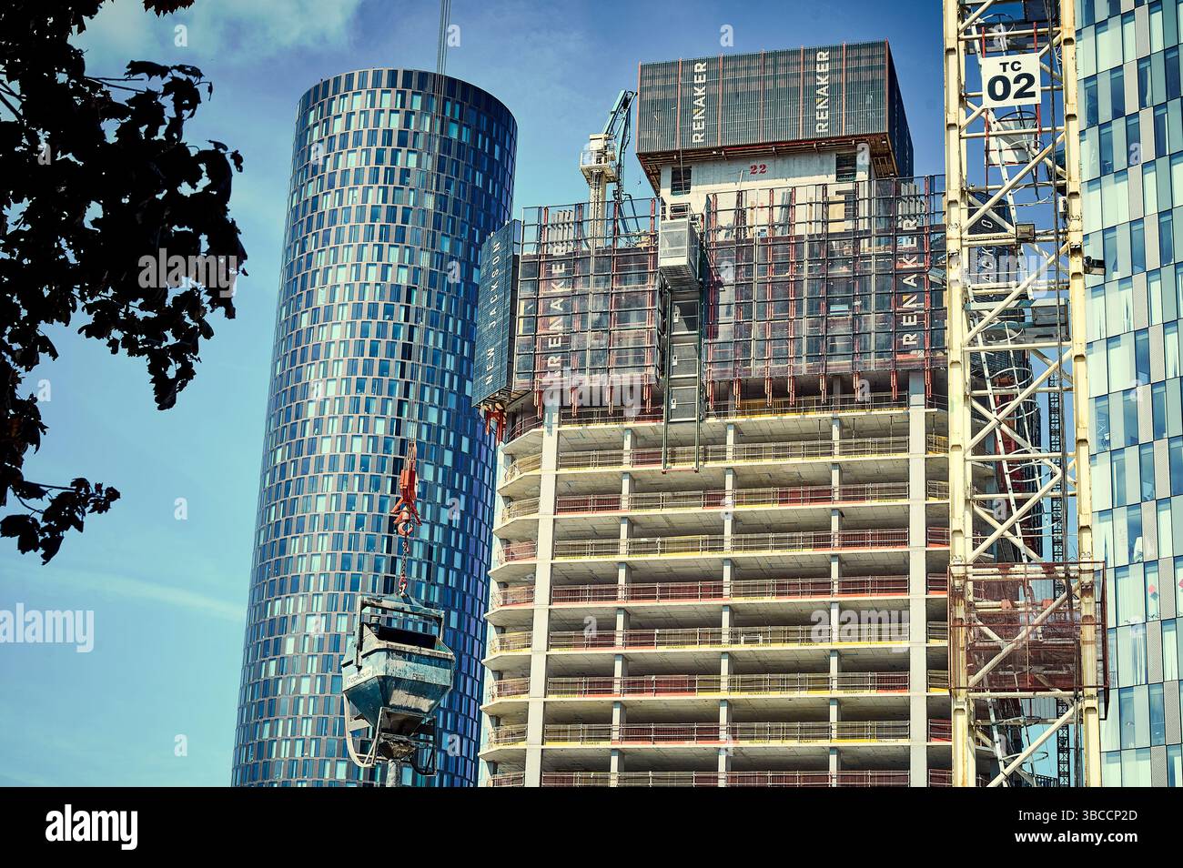 High rise buildings in the New Jackson area of Manchester,UK Stock ...