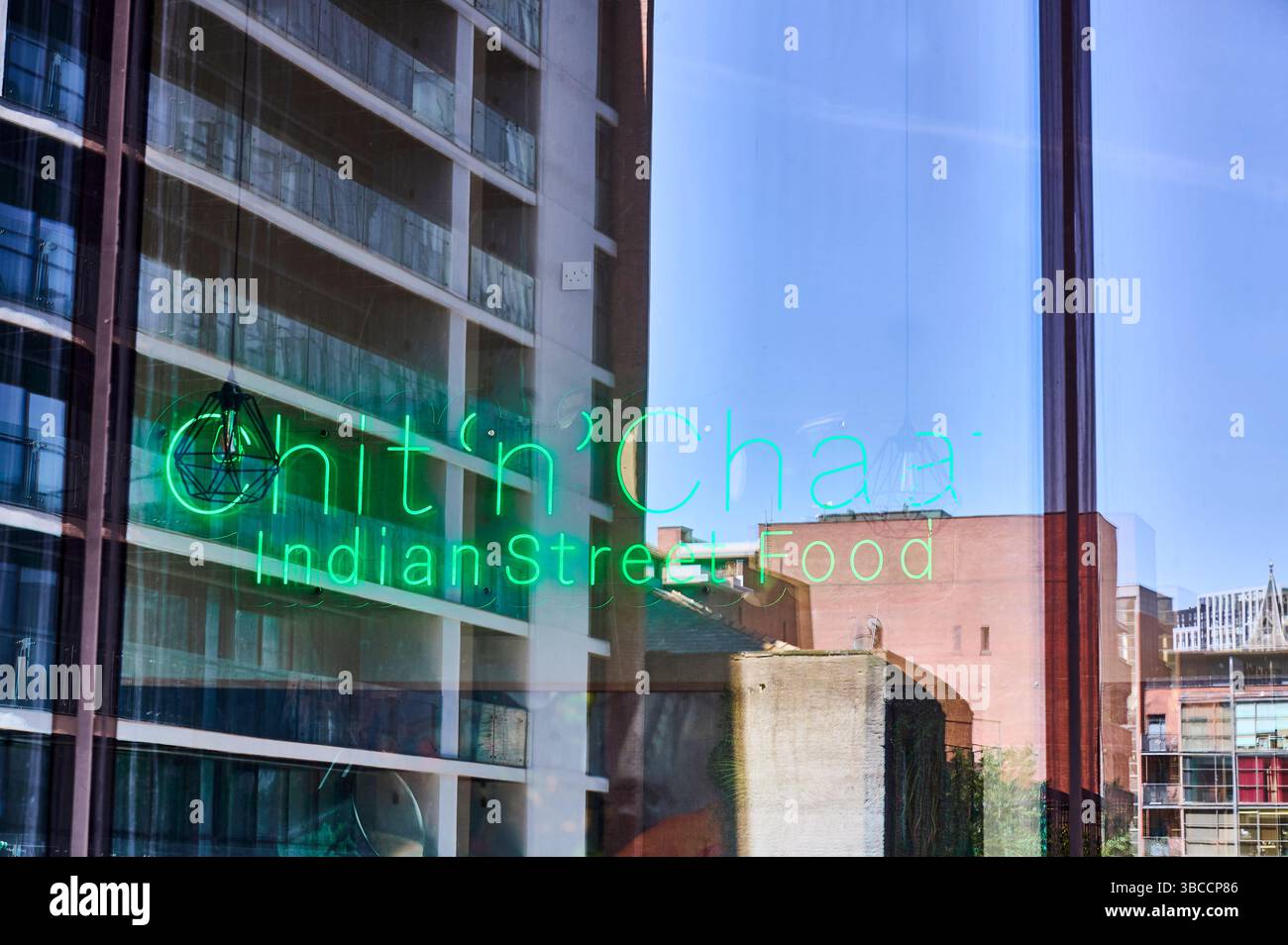 High rise buildings in the New Jackson development in Manchester,UK ...