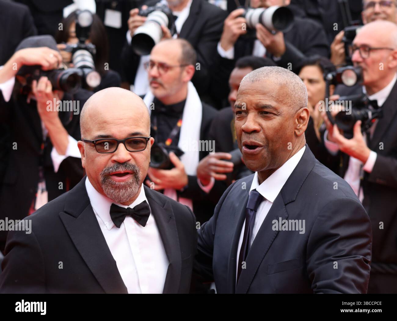 Cannes, France, 19th May, 2025. Jeffrey Wright and Denzel Washington ...