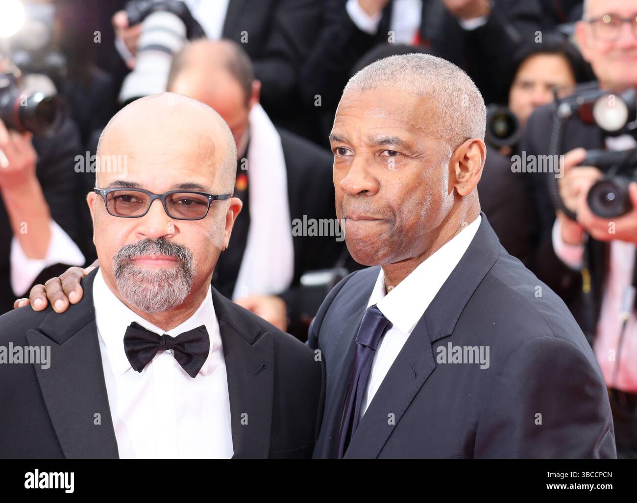 Cannes, France, 19th May, 2025. Jeffrey Wright and Denzel Washington ...