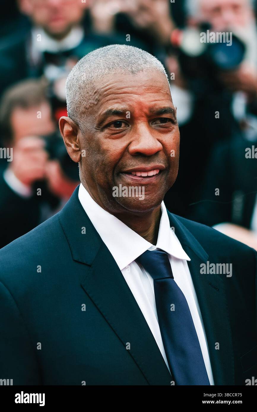 Cannes, France. 19th May, 2025. Denzel Washington seen on the Red ...