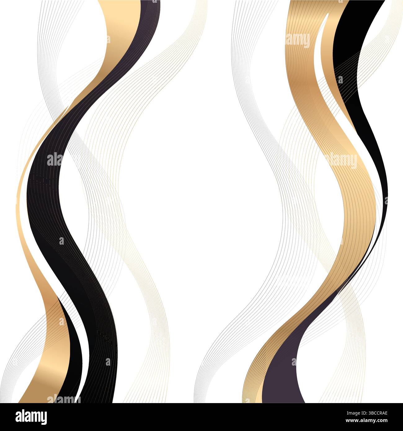 Abstract golden fluid lines Stock Vector Images - Alamy
