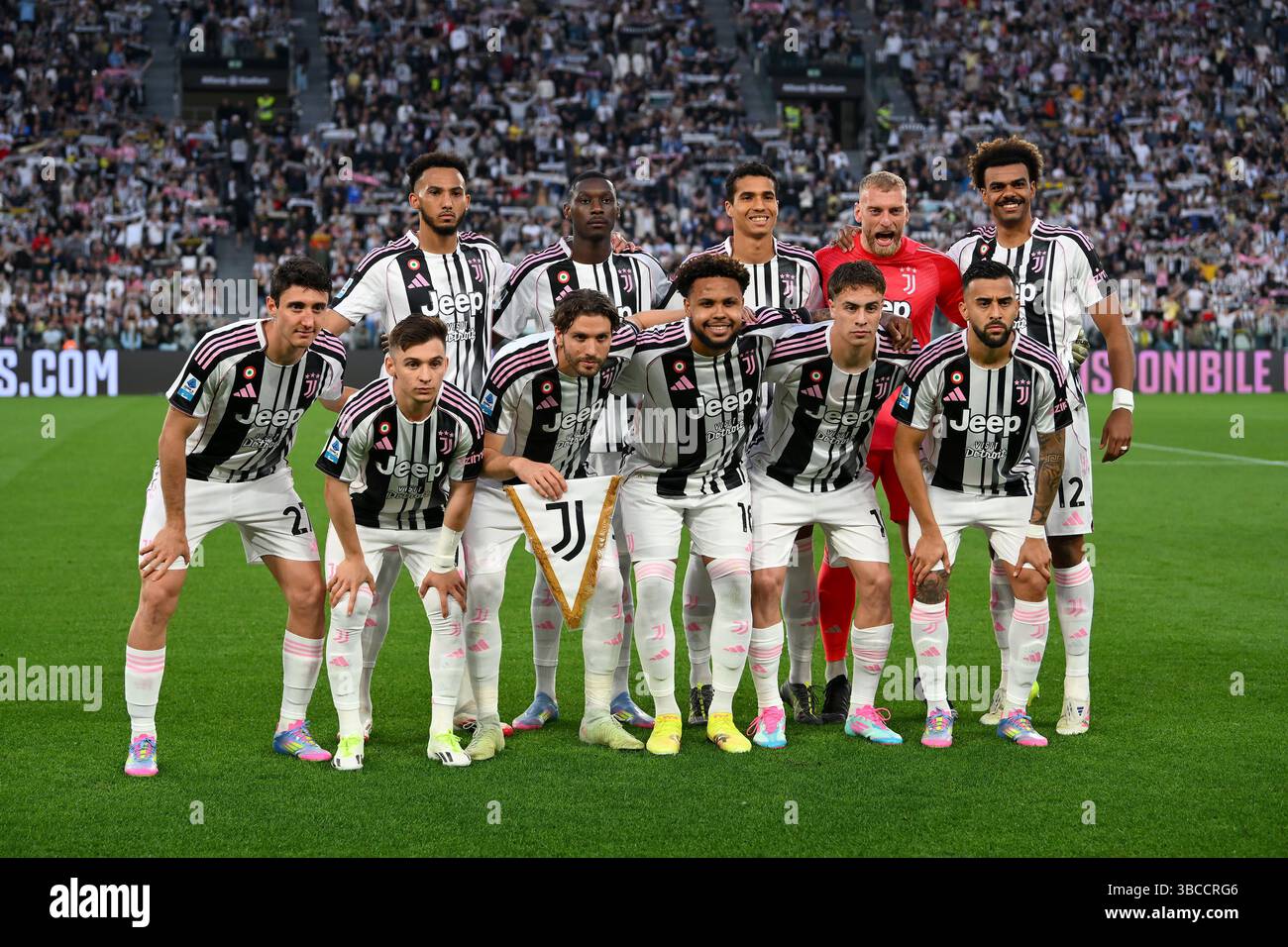 Turin, Italy. 19th May, 2025. Team of Juventus FC during Serie A 2024/ ...