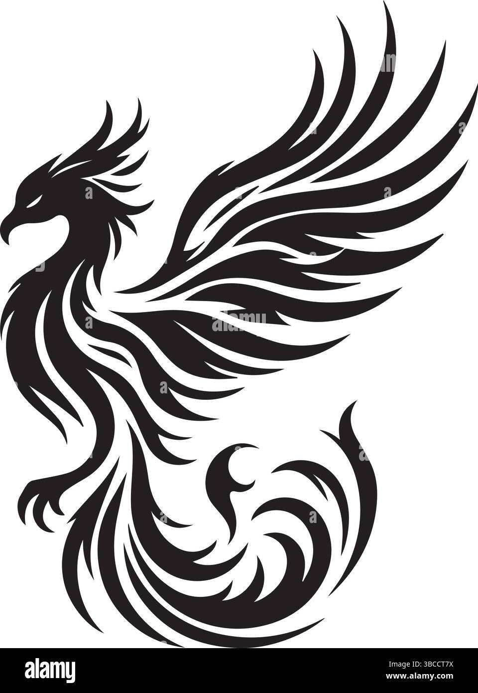 Phoenix elegant silhouette hi-res stock photography and images - Alamy