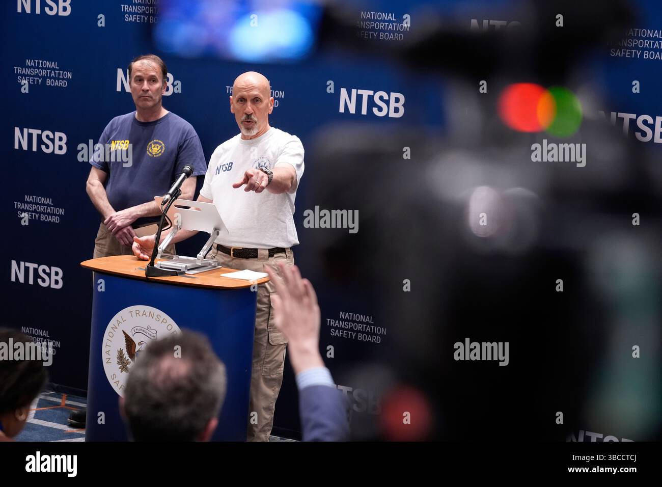 National Transportation Safety Board lead investigator Brian Young ...