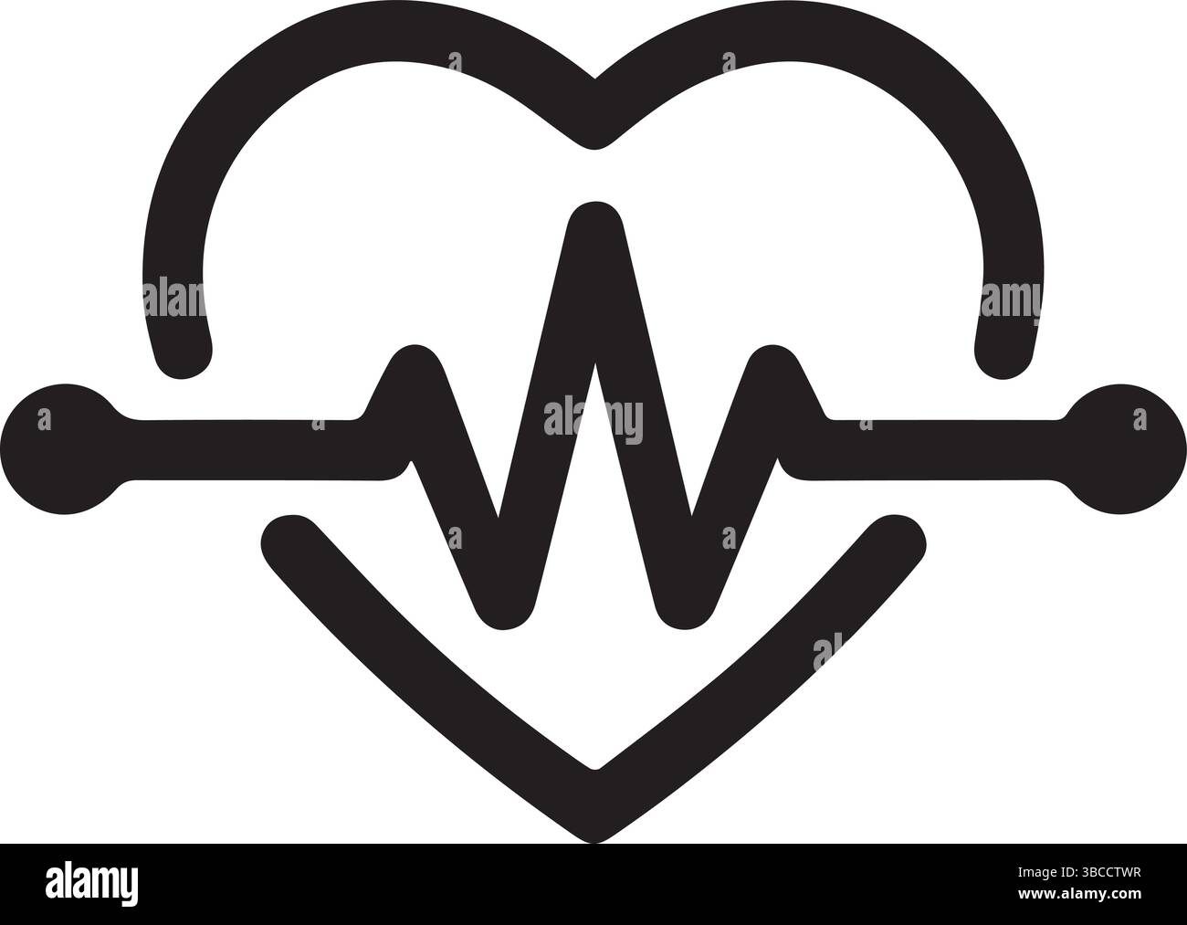 Minimalist ecg design hi-res stock photography and images - Alamy