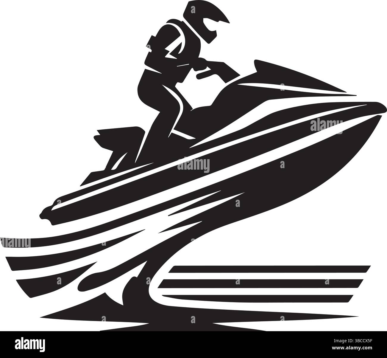 Jet ski emblem hi-res stock photography and images - Alamy