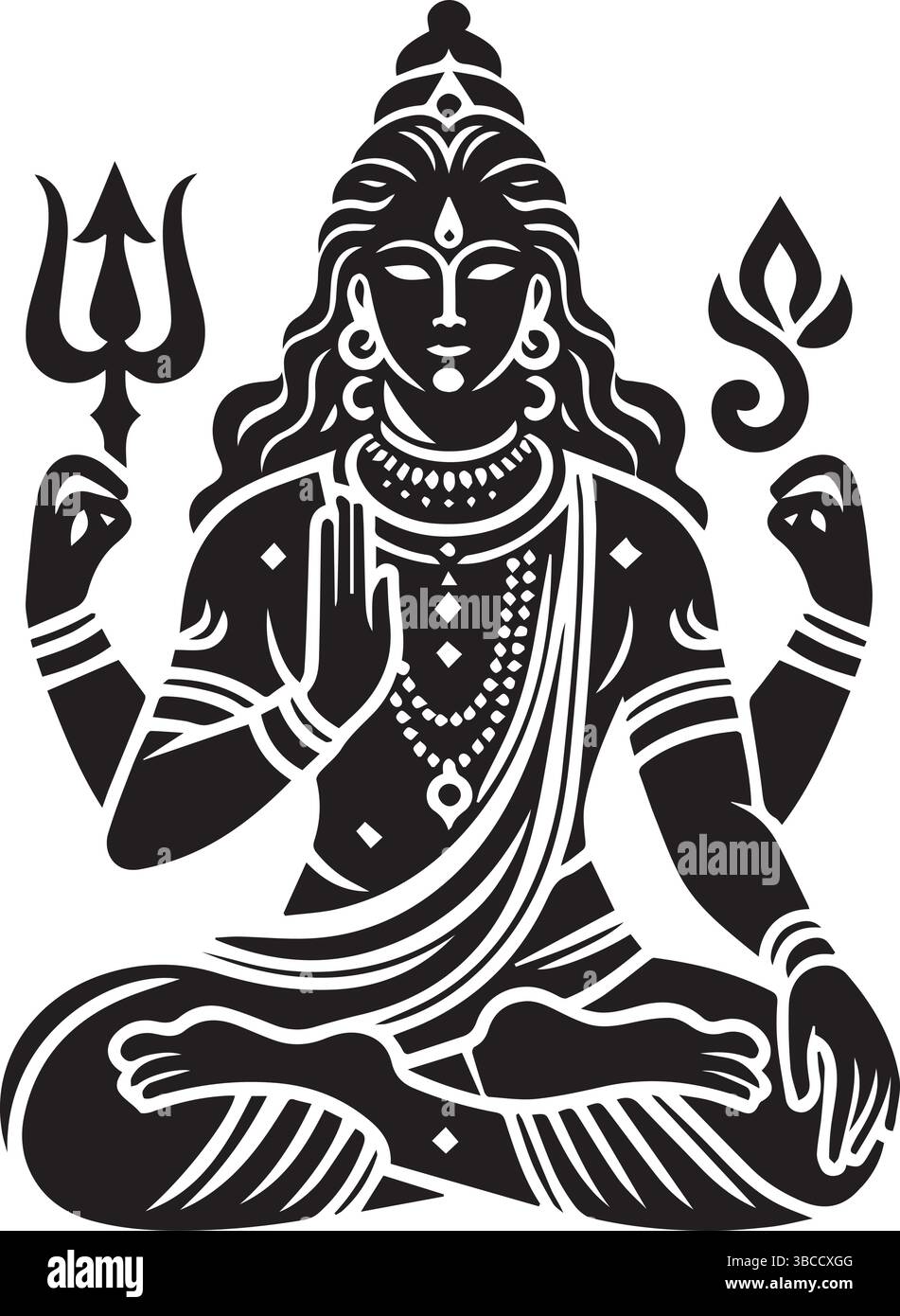 Shiva iconography Stock Vector Images - Alamy