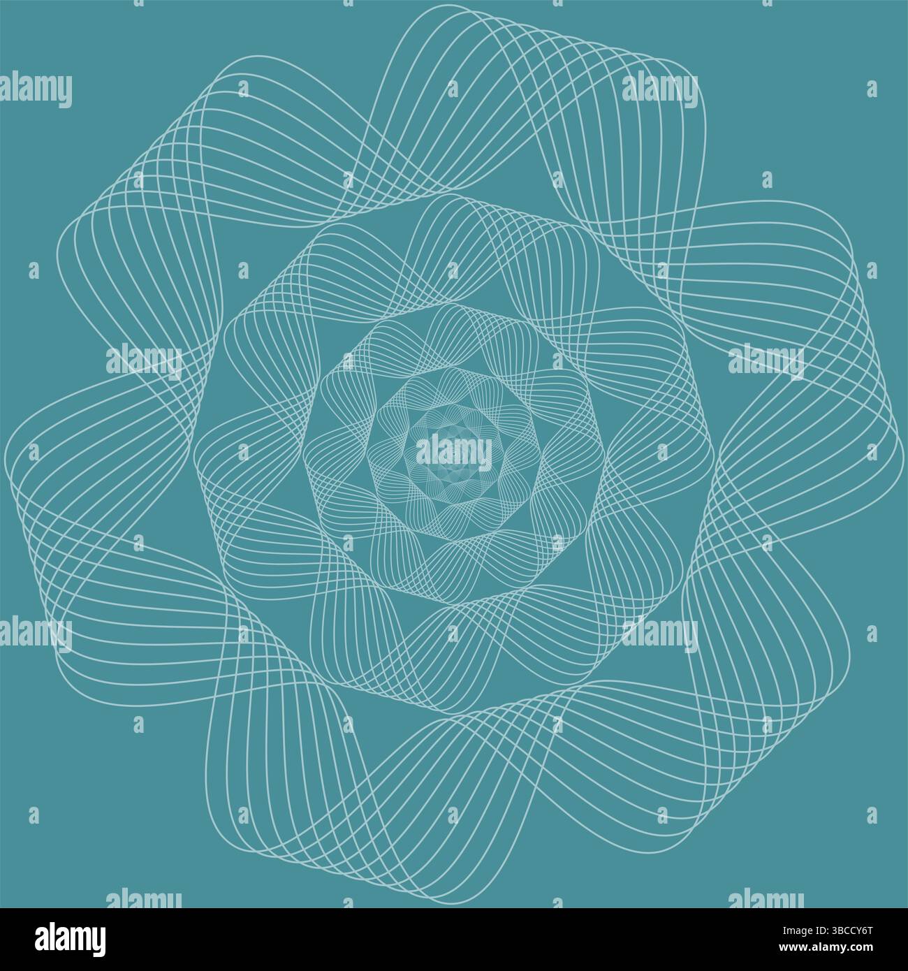 Symmetrical flower line Stock Vector Images - Alamy