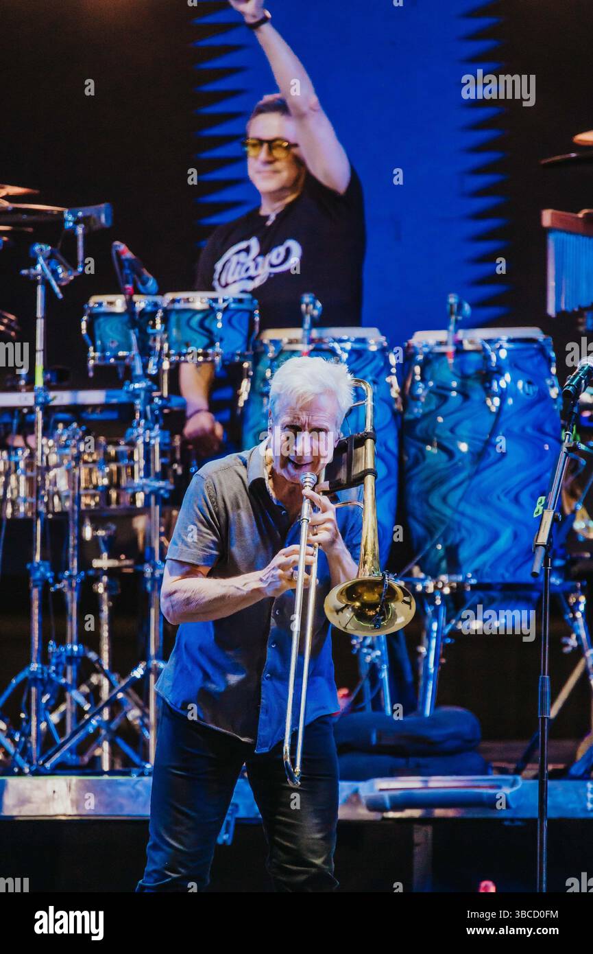 Chicago in concert on May 11, 2025, at ExpoGan 2025. American rock band ...