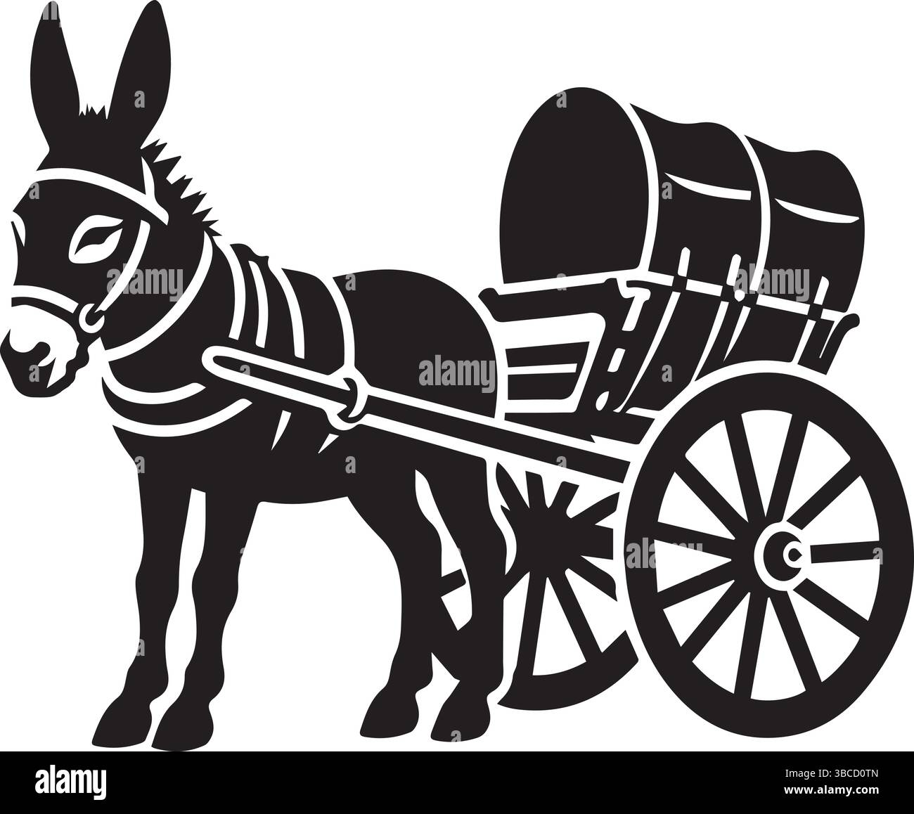 Donkey cart graphic hi-res stock photography and images - Alamy