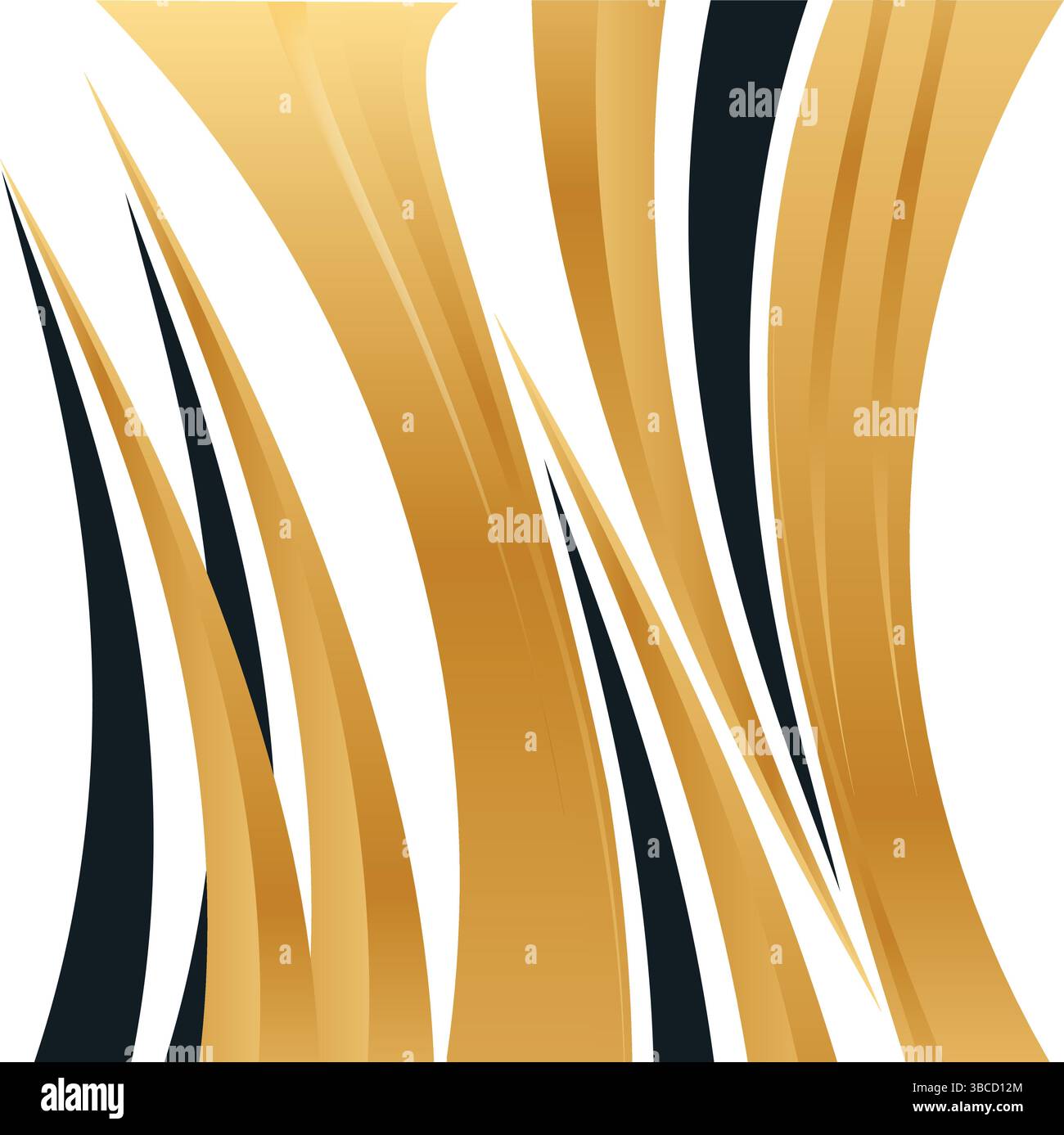 Gradient Golden & Black Luxury Lines Elegant Abstract Design. This high ...