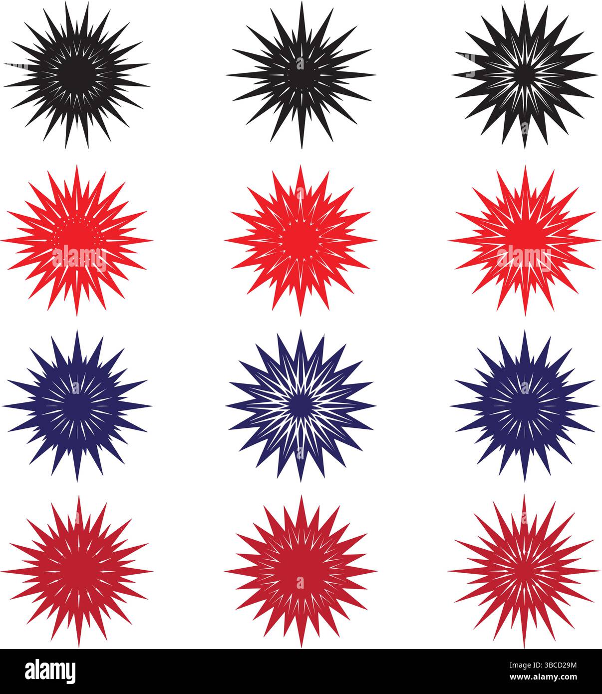 Black starburst designs hi-res stock photography and images - Alamy