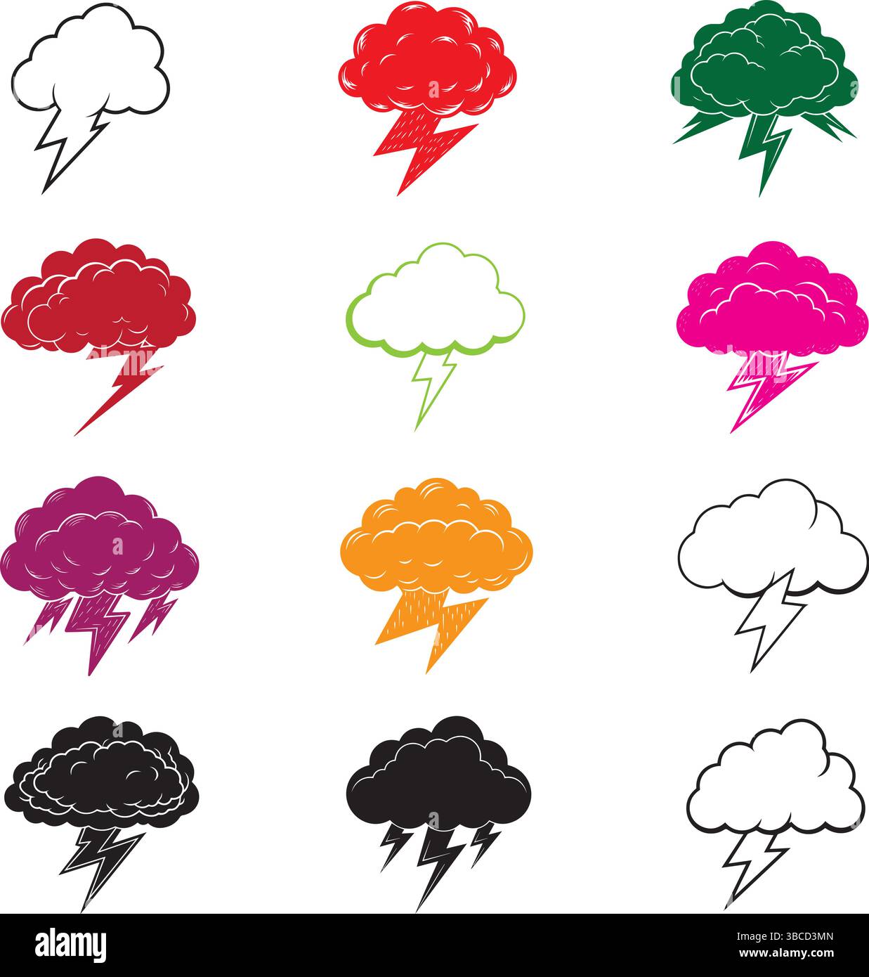 Thunder cloud designs hi-res stock photography and images - Alamy