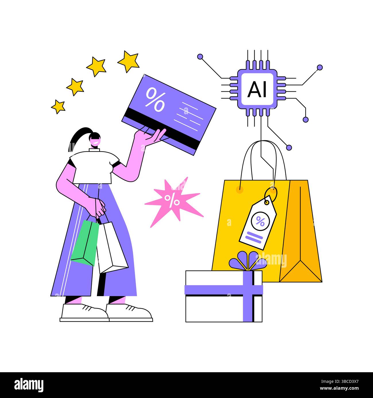 AI-Driven Customer Loyalty Programs abstract concept vector illustration Stock Vector Image ...