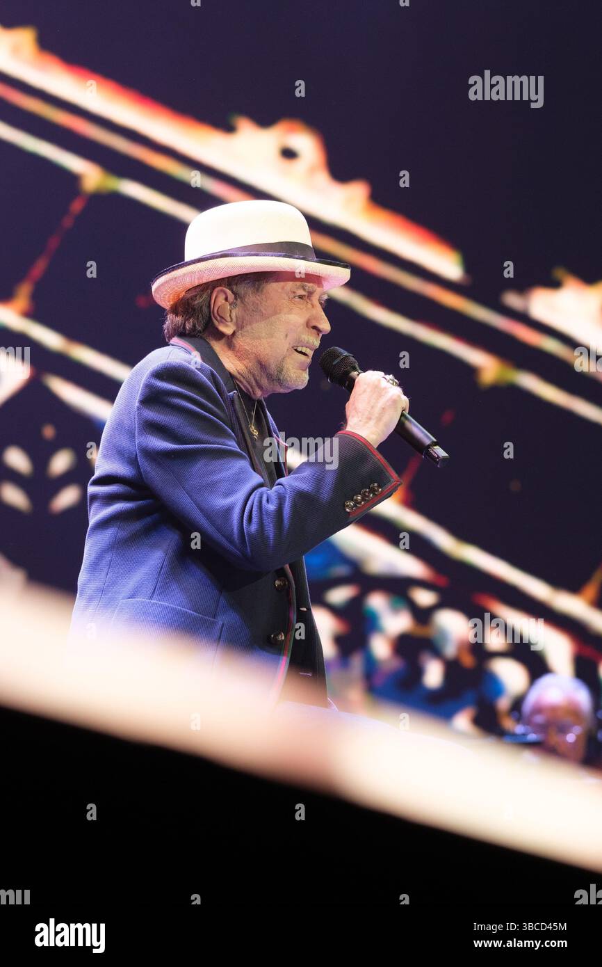 Madrid, Spain. 19th May, 2025. The singer Joaquin Sabina performs ...