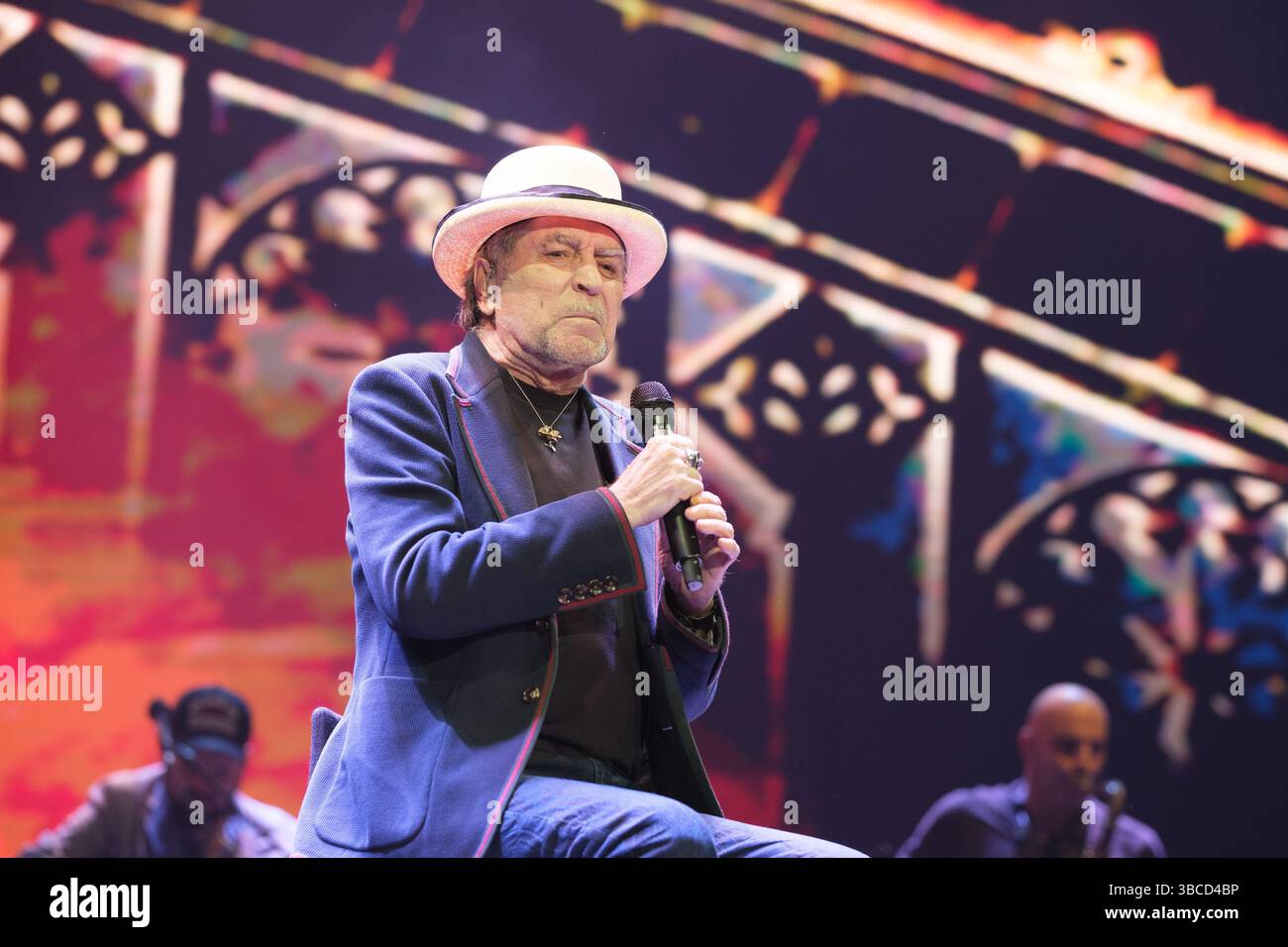 Madrid, Spain. 19th May, 2025. The singer Joaquin Sabina performs ...
