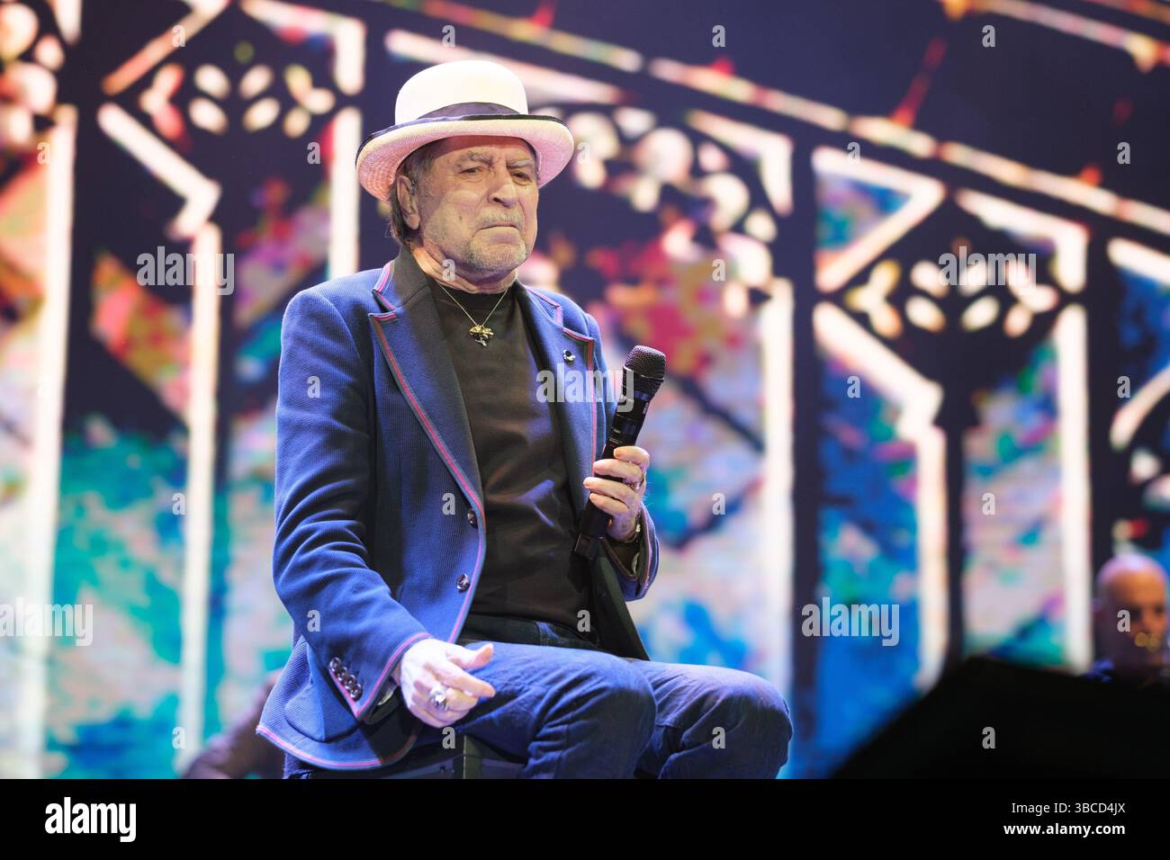 Madrid, Spain. 19th May, 2025. The singer Joaquin Sabina performs ...