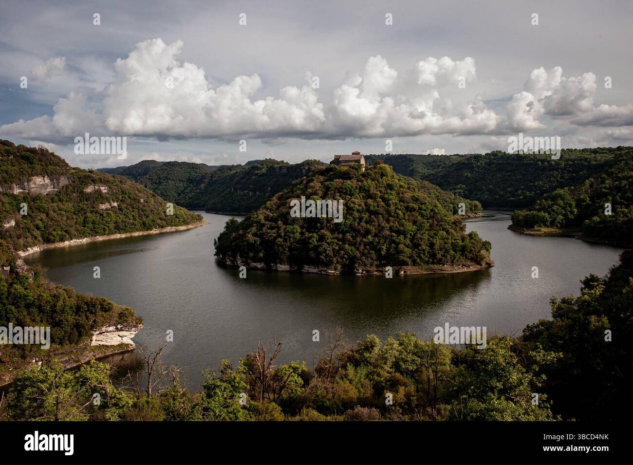 The Ter River flows abundantly toward the Sau Reservoir Stock Photo - Alamy