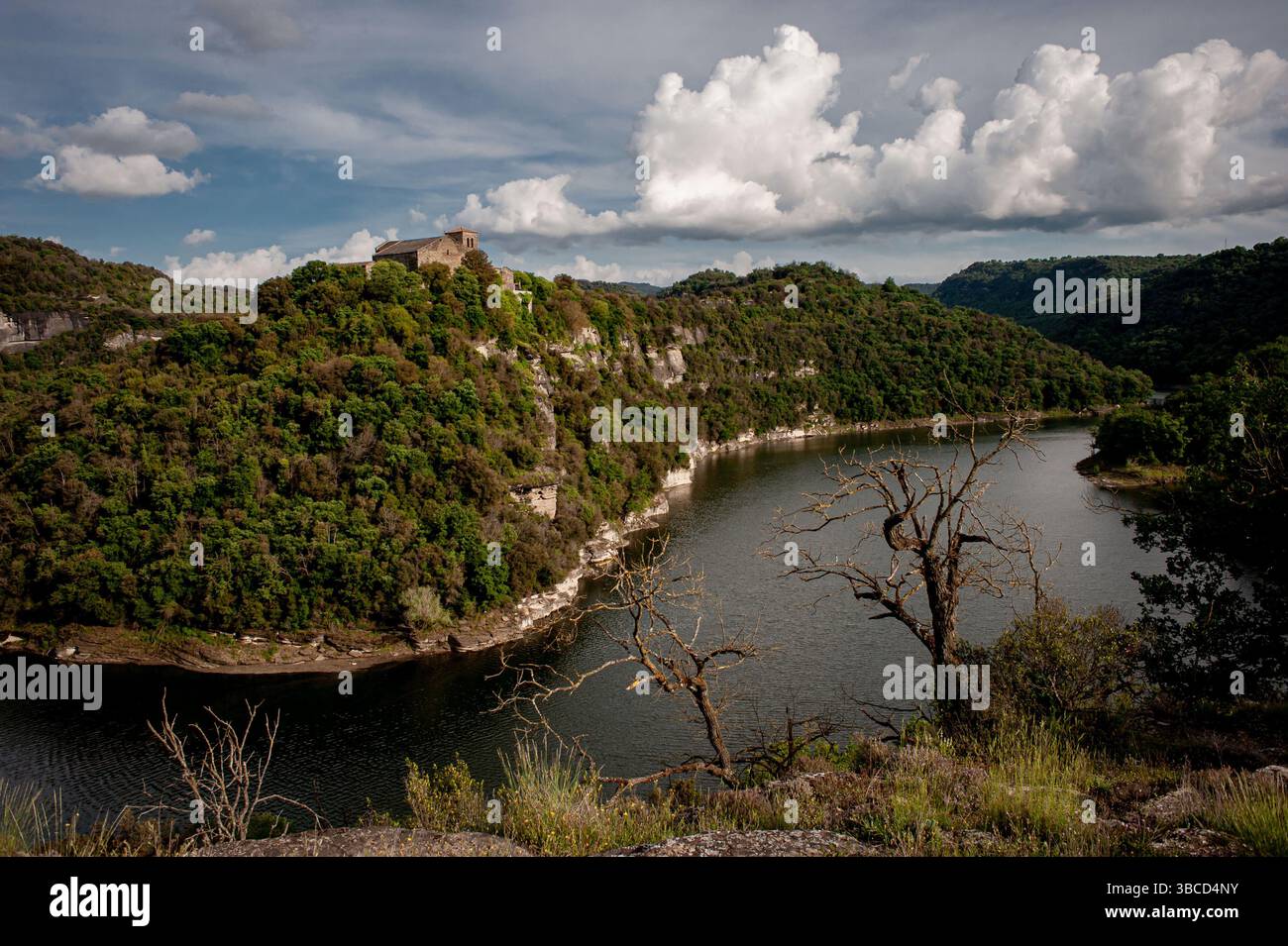 The Ter River flows abundantly toward the Sau Reservoir Stock Photo - Alamy