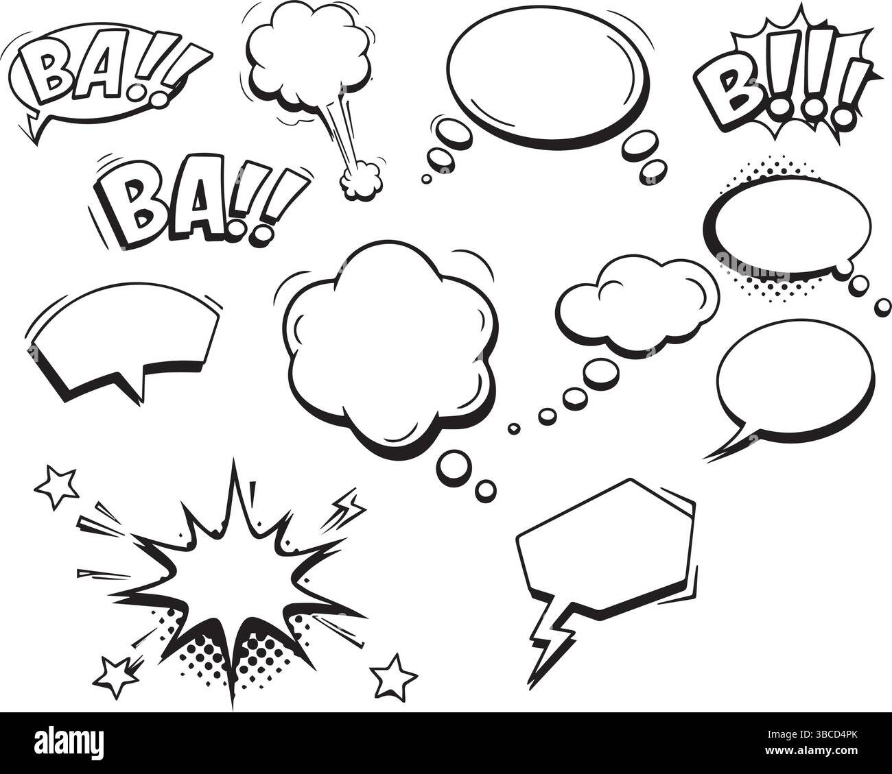 Comic book assets hi-res stock photography and images - Alamy