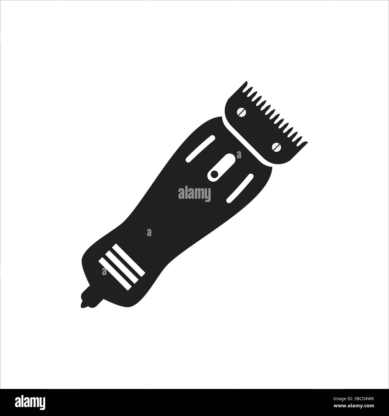 Hair Clipper Icon Vector Simple Silhouette Illustration of Haircut ...