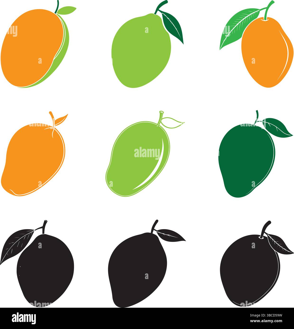 Minimal mango icon hi-res stock photography and images - Alamy
