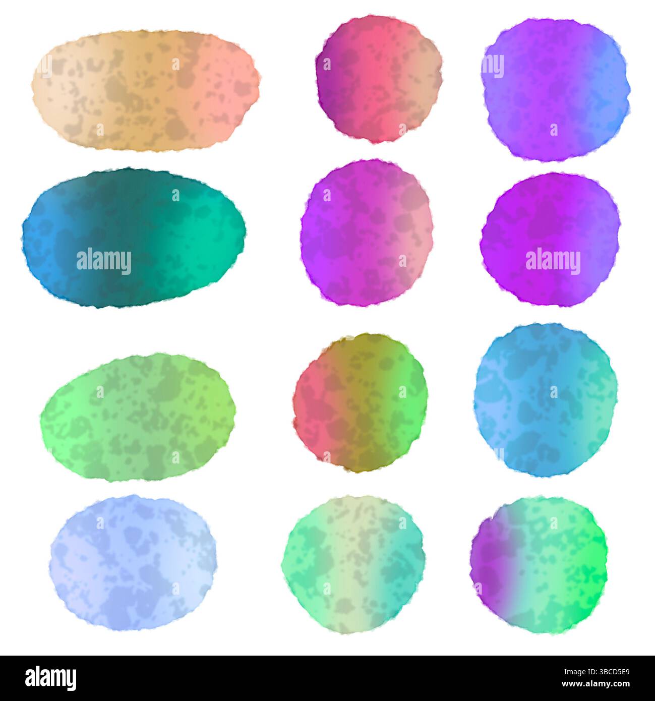Set coloured paint spots stickers for fabrics and textiles and linens ...