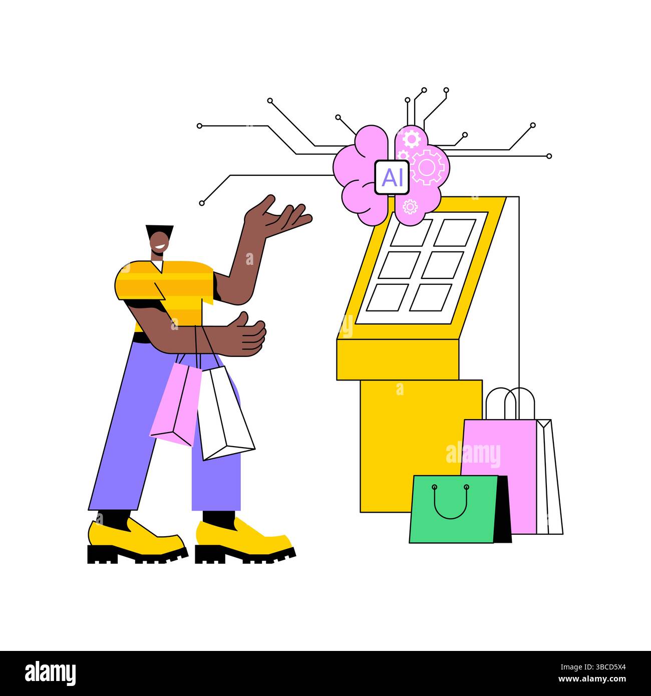 AI-Driven Self-Service Kiosks abstract concept vector illustration Stock Vector Image & Art - Alamy