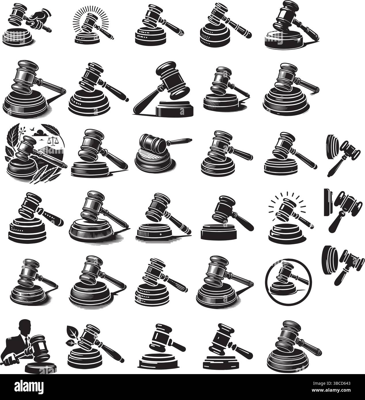 Gavel stencil hi-res stock photography and images - Alamy