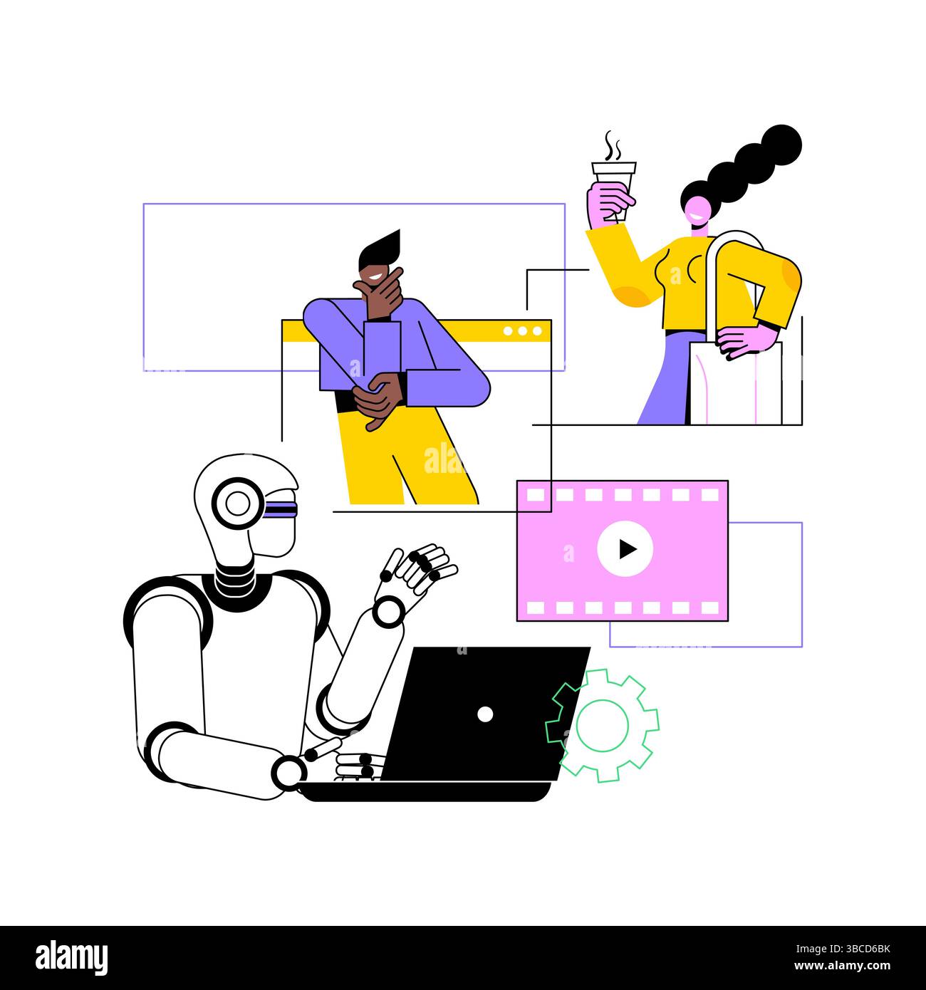 Ai powered visual storytelling hi-res stock photography and images - Alamy