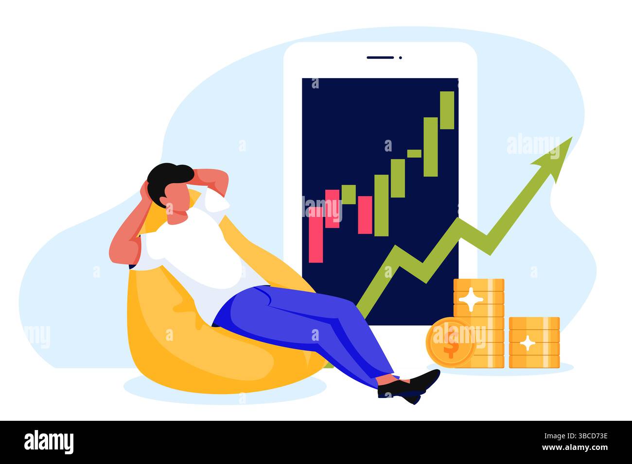 Banking profit illustration vector Stock Vector Images - Alamy