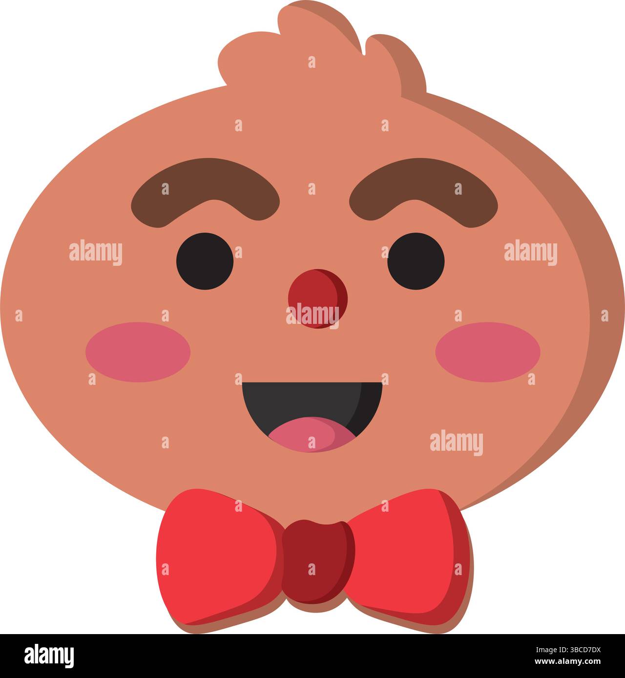 Cute christmas gingerbread cookie avatar Vector illustration Stock ...