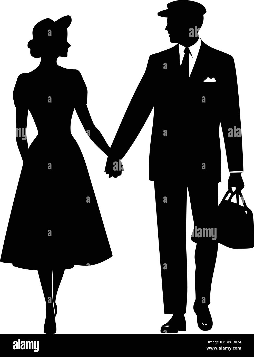 1960s dress silhouette Stock Vector Images - Alamy