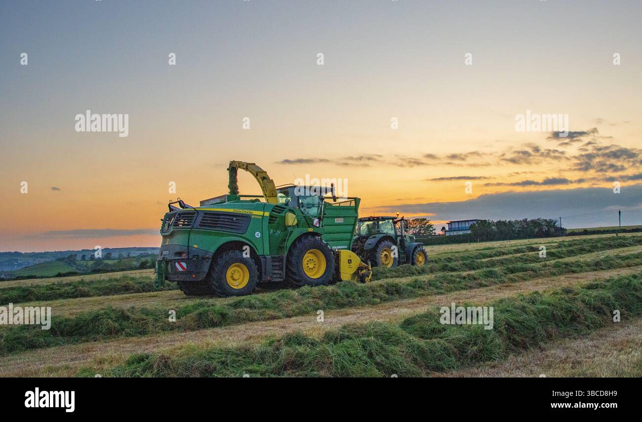 Silage 2025, Kieran Crowley Agri, Ballinadee seen chopping grass at ...