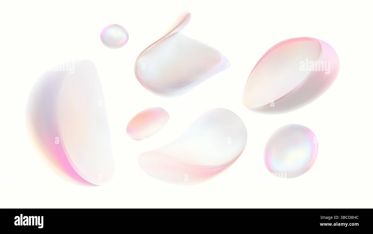 Soft and Glossy Abstract Bubble Shapes Perfectly Crafted for ...