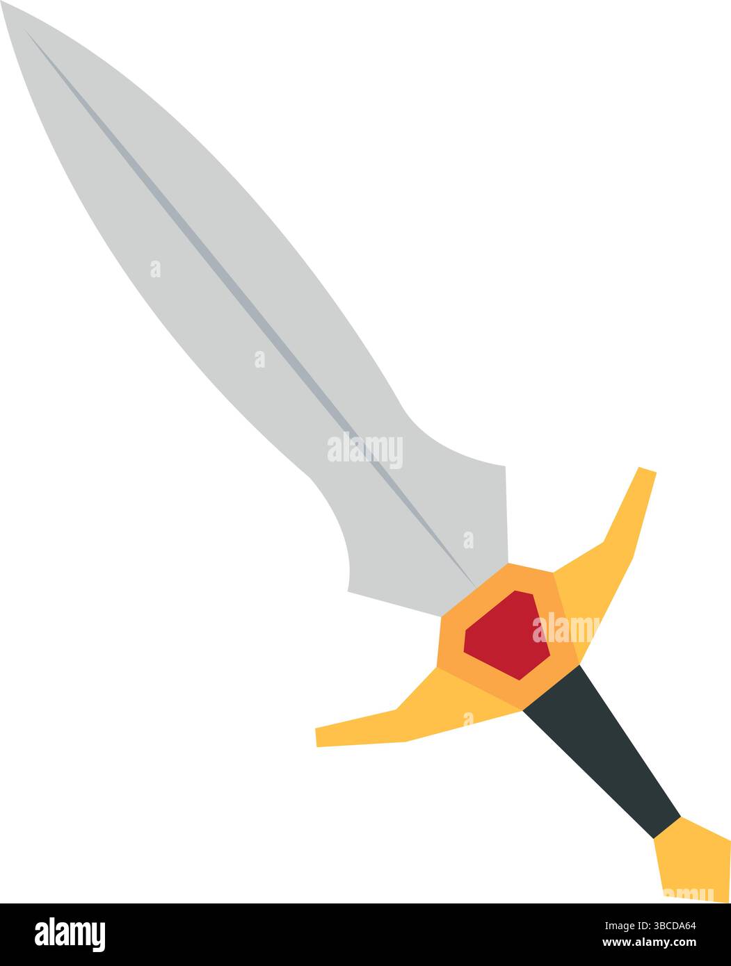 Colored sword medieval weapon icon Vector illustration Stock Vector ...
