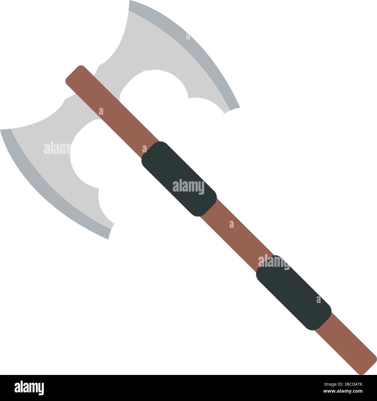 Colored axe medieval weapon icon Vector illustration Stock Vector Image ...