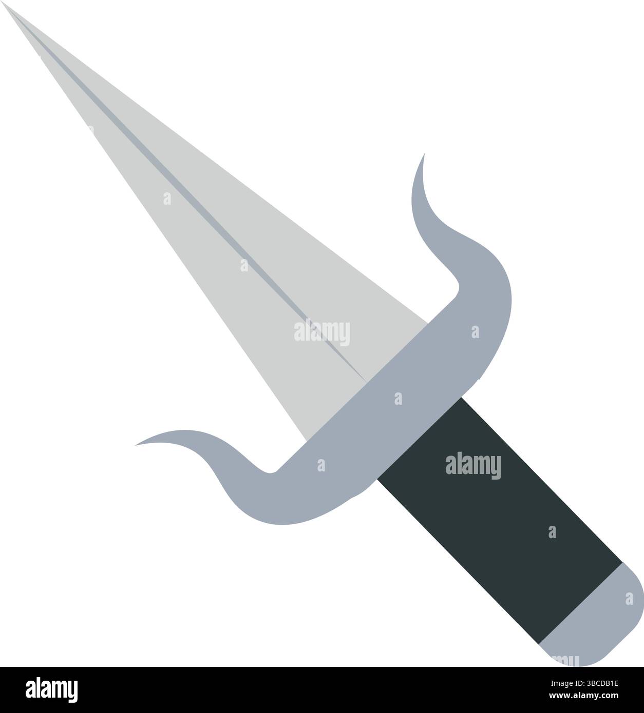 Colored dagger medieval weapon icon Vector illustration Stock Vector ...