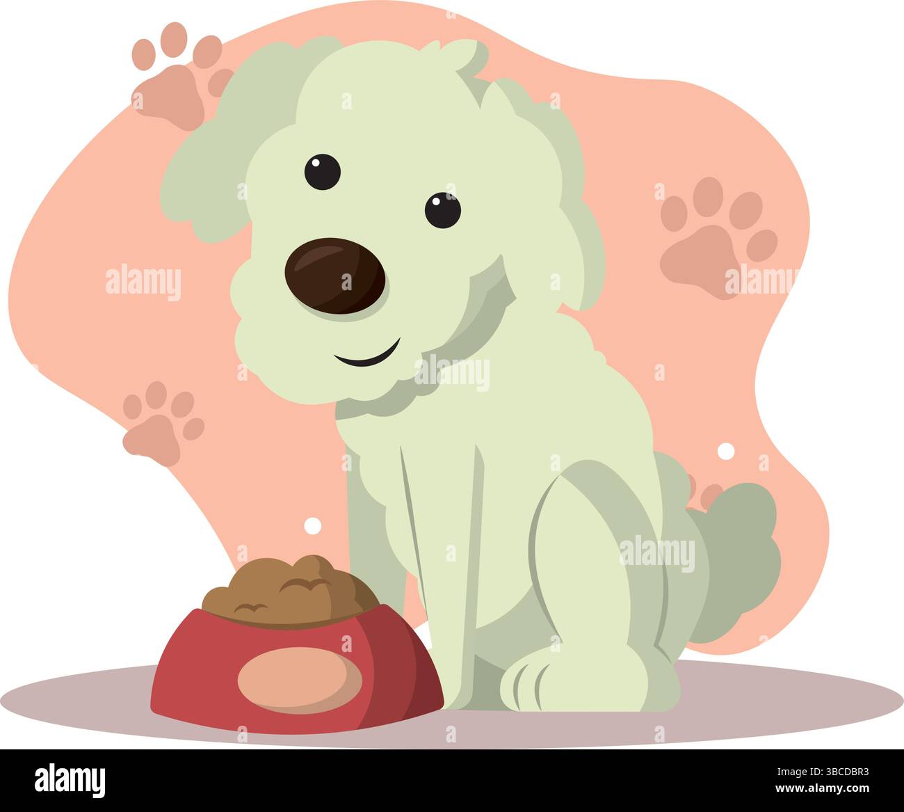 Colored cute dog character Vector illustration Stock Vector Image & Art ...
