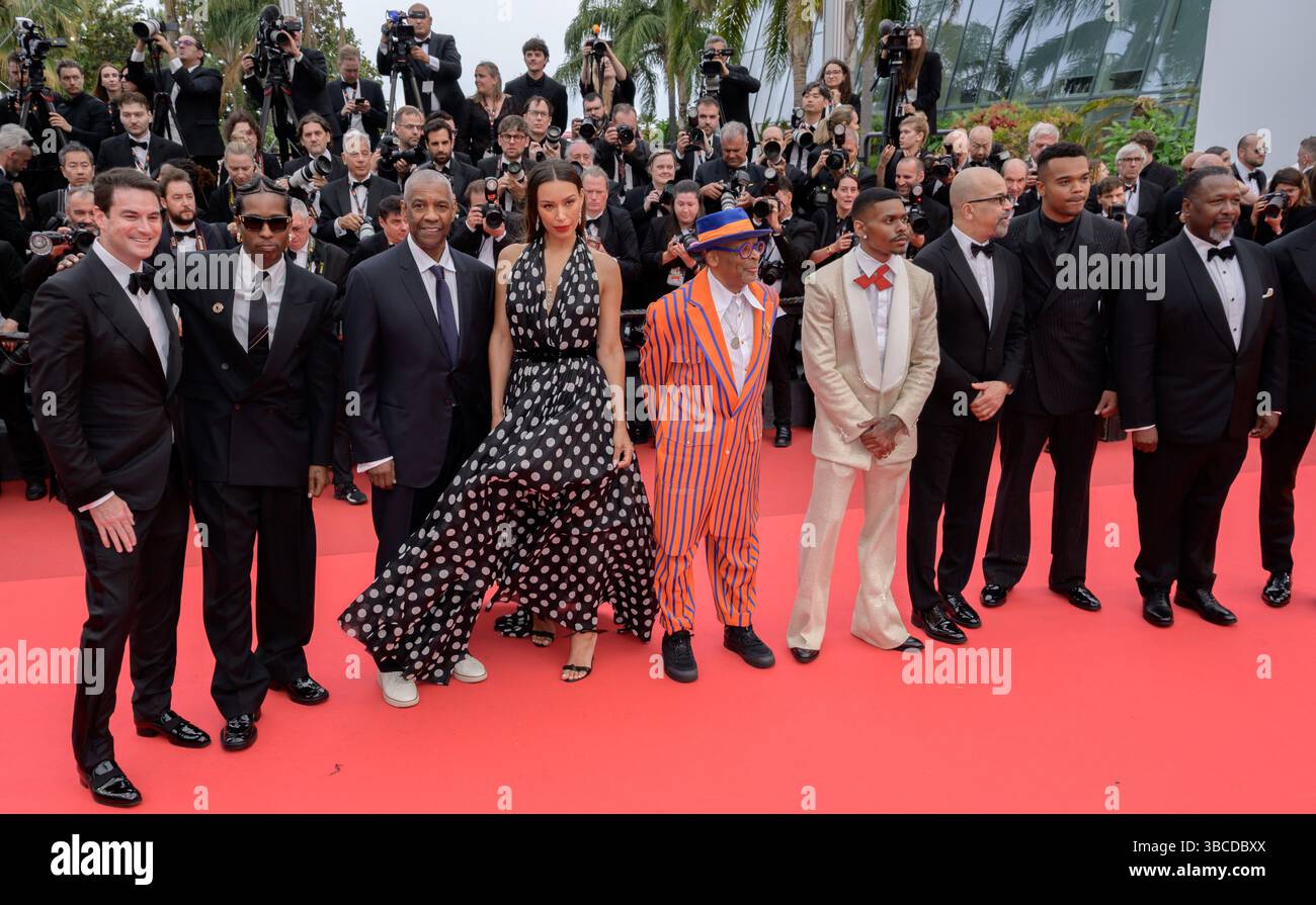 CANNES, FRANCE. May 19, 2025: Alan Fox, Wendell Pierce, Elijah Wright ...