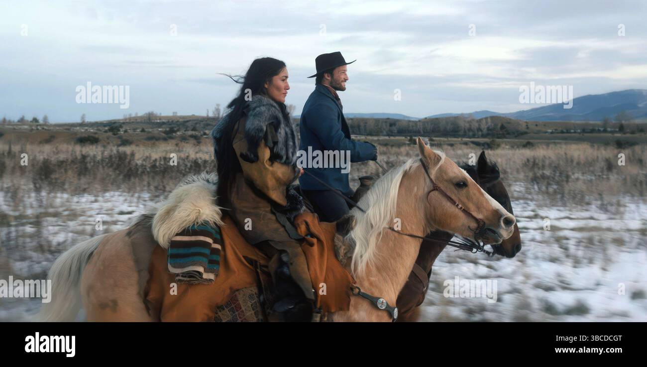 THE UNHOLY TRINITY, from left: Q'orianka Kilcher, Brandon Lessard, 2024 ...