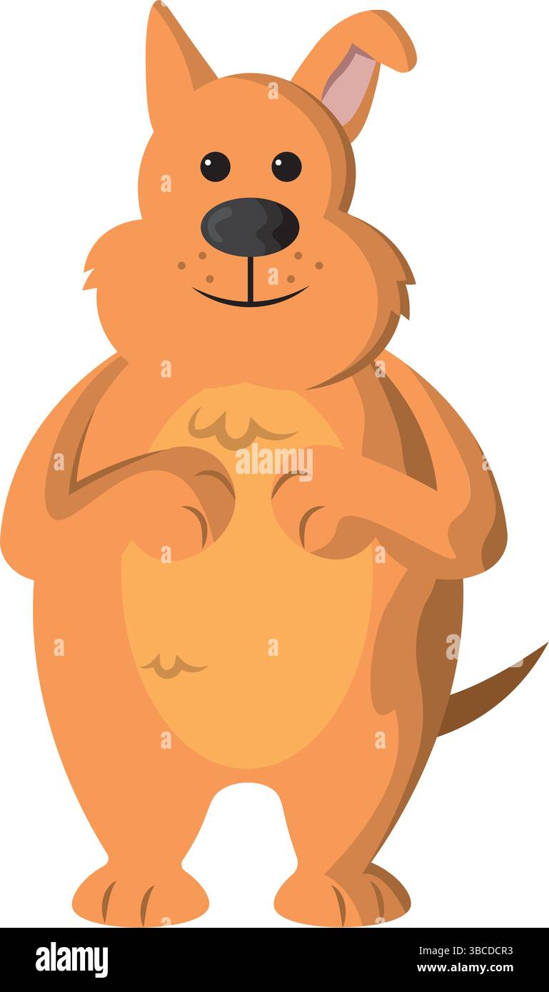 Colored cute dog character Vector illustration Stock Vector Image & Art ...