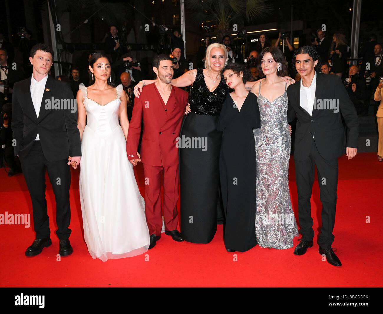 Cannes, Italy. 20th May, 2025. evening 7 - red carpet of the film Alpha ...