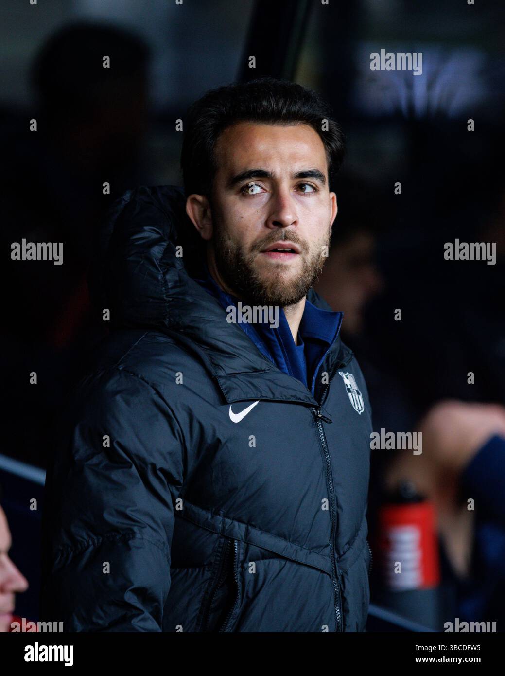 Barcelona, Spain. 5th April, 2025. Eric Garcia in action prior to the ...