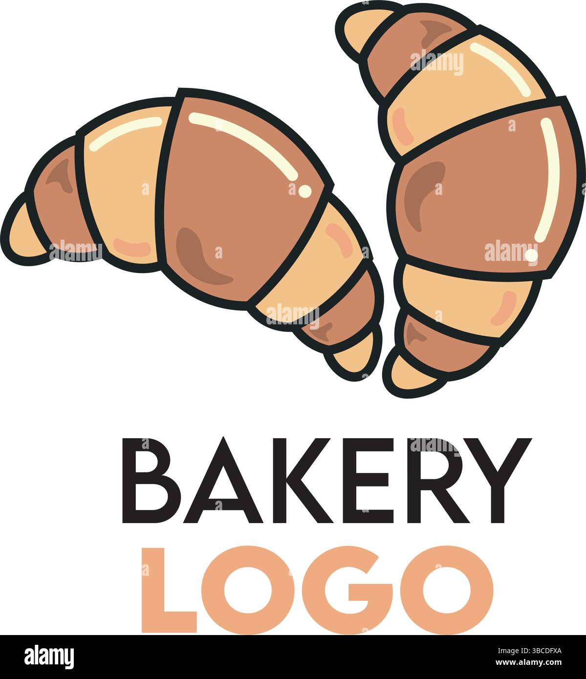 Croissant bakery logo. Vector illustration Stock Vector Image & Art - Alamy
