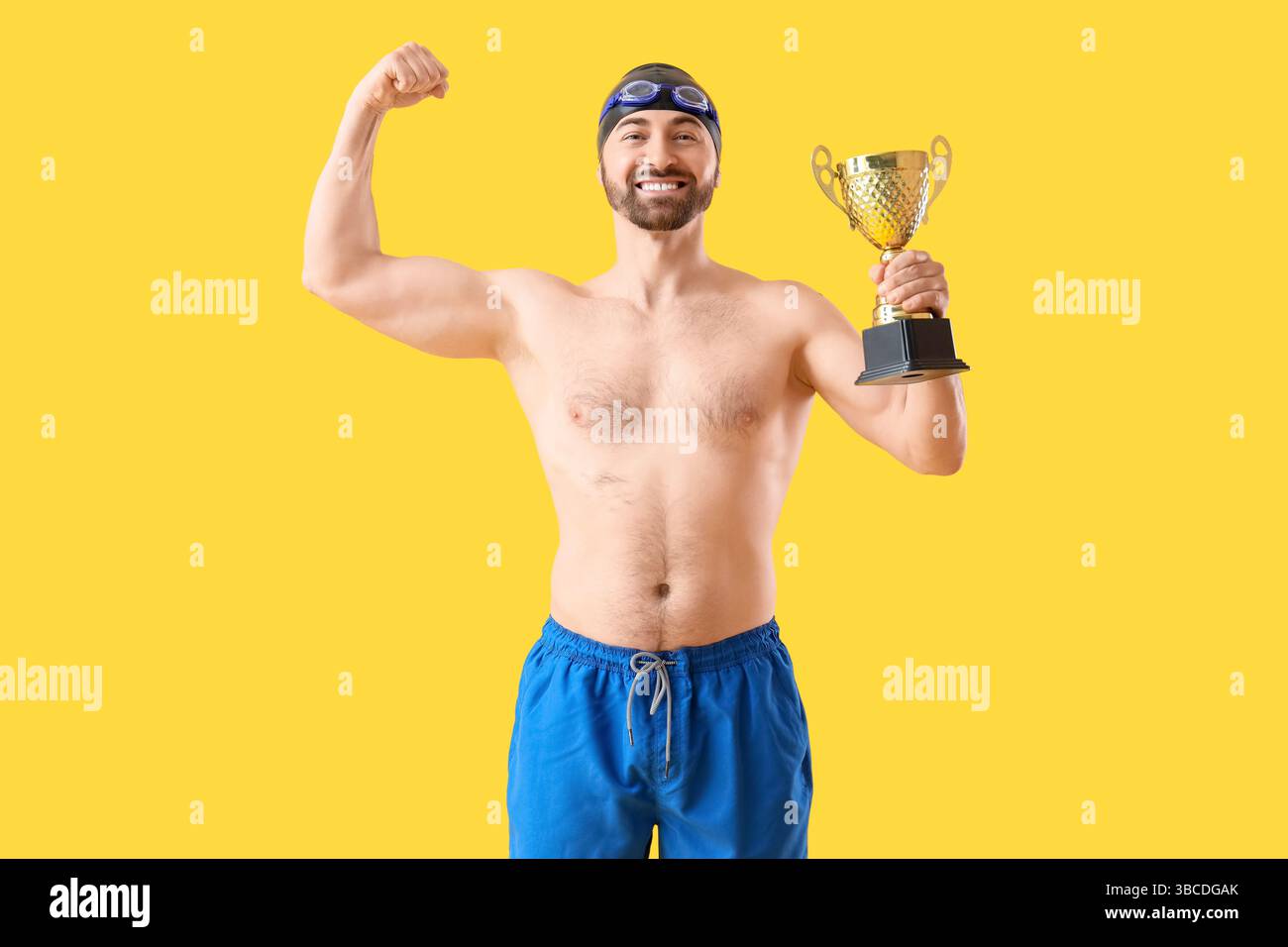 Male swimmer first place hi-res stock photography and images - Alamy