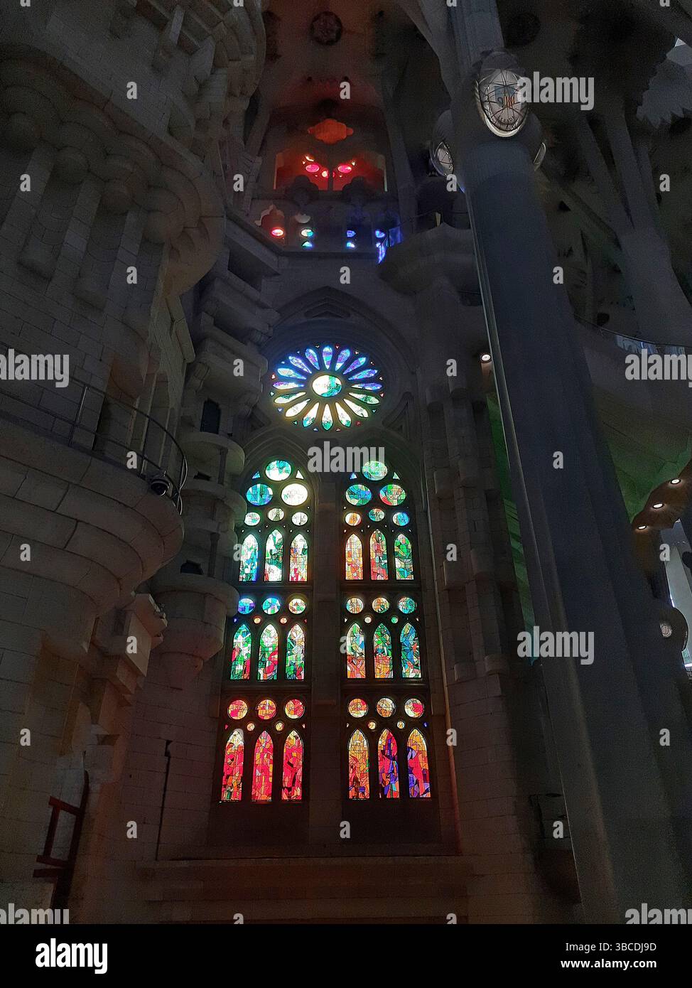 Barcelona Catalonia Spain. April 09 2025. Inside the Sagrada Família ...