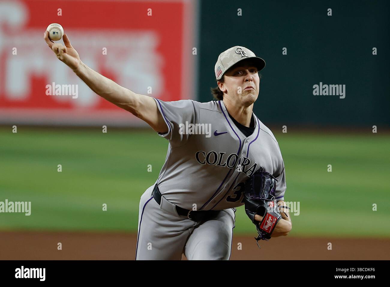 PHOENIX, AZ - MAY 18: Colorado Rockies pitcher Chase Dollander (32 ...